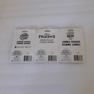 Disney | Toys | 3pk Jumbo Erasers Disney And Hasbro Characters | Poshmark
